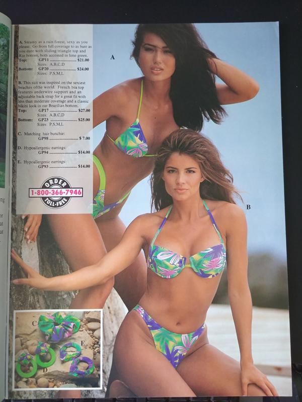Mm Sexy Rare 1993 Swimwear U S A Swimsuits Bikinis April Storms Cindy